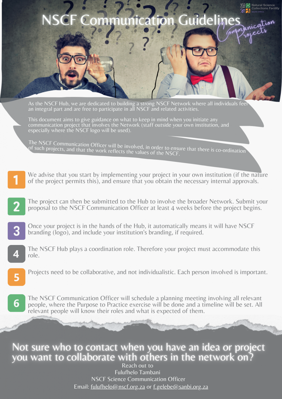 NSCF Communication Guidelines for Communication Projects | NSCF